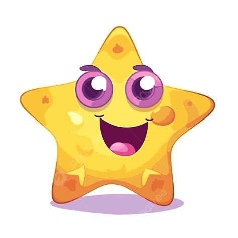Hình ảnh Ngôi Sao Clipart Ngôi Sao Vàng Dễ Thương Với đôi Mắt To Hoạt