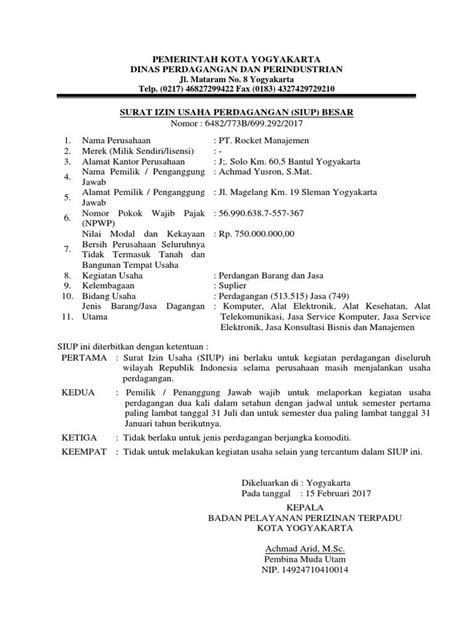 Surat Izin Usaha Dagang Dan Cara Mudah Membuatnya