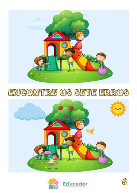 Jogos Dos Erros Para Imprimir Educador