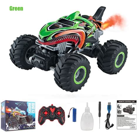Coches de Control remoto de 2 4 GHz para niños Monster Shark camiones