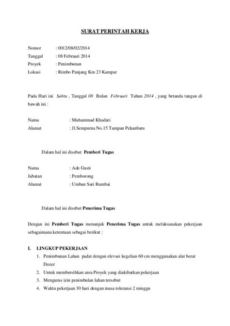 Coba Contoh Surat Perintah Kerja Ini Untuk Keperluan Bisnis Mudah