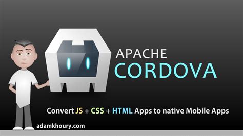 apache cordova tutorial convert web app to mobile app youtube