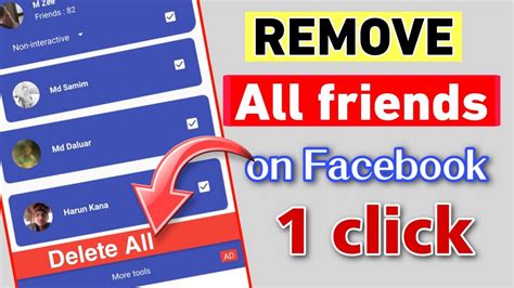 HOW TO UNFRIEND ALL FACEBOOK FRIENDS IN ONE CLICK 2022 DELETE OR