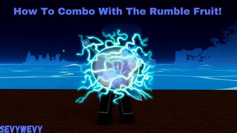 How To Combo With The Rumble Fruit Blox Fruits Guide Youtube