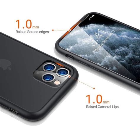 IYUPP Bumper Geschikt Voor Apple IPhone 14 Pro Max Hoesje Zwart