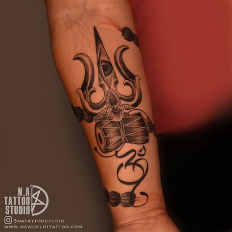 Om Namah Shivaya Tattoo On Neck