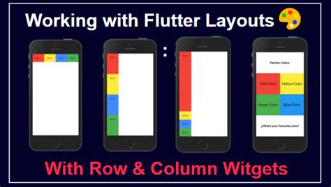 🛠️working With Flutter Layouts Row And Column By David Bernal González Medium