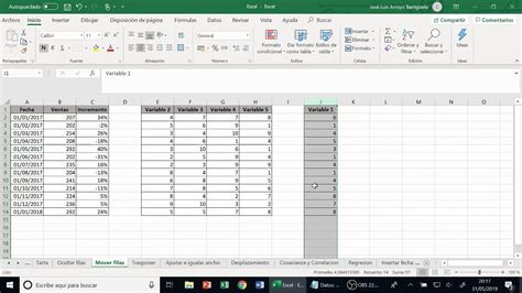 Excel Mover E Insertar Filas Y Columnas Youtube