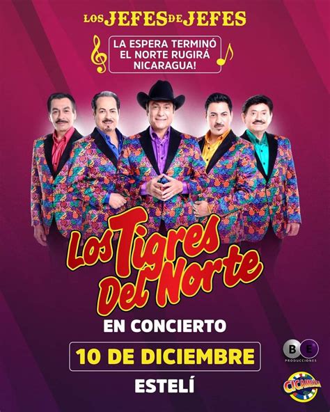 Nicaragua disfrutará nuevamente de los Tigres Del Norte este 10 de