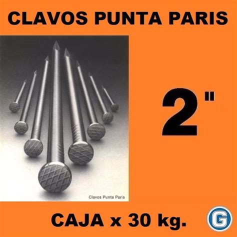 Clavos Punta Paris Acindar De 2 Caja 30 Kg GRAMABI