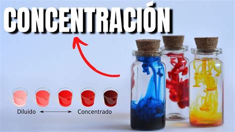 Qué es la CONCENTRACIÓN en química básica de una disolución FUNCIONA