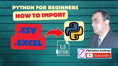 How To Import Read Csv Or Excel File In Python Jupyter Youtube