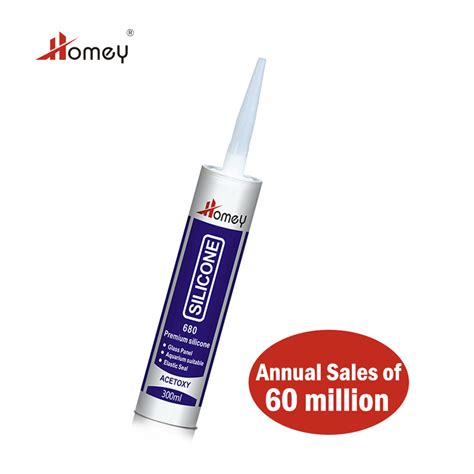 Homey Acetoxy Cure Water Resistant Glass Aquarium Silicone Sealant