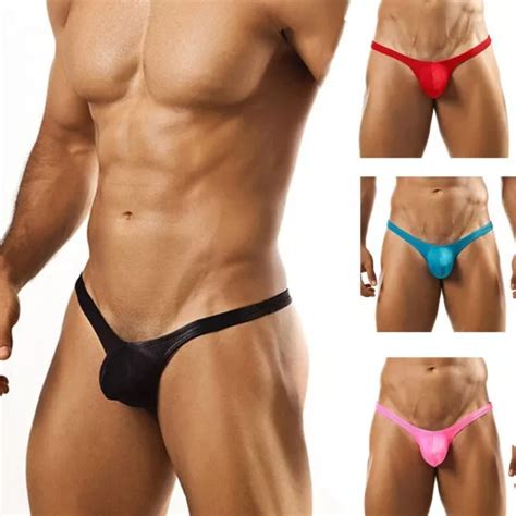 HERREN SEXY UNTERWÄSCHE U konvex Bulge Pouch Tanga Bikini Slips