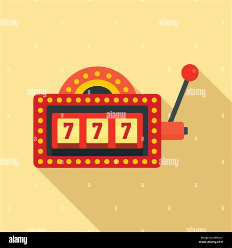 Slot Machine Icon Flat Illustration Of Slot Machine Vector Icon For
