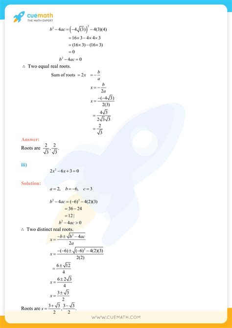 ncert solutions class 10 maths chapter 4 quadratic equations access pdf