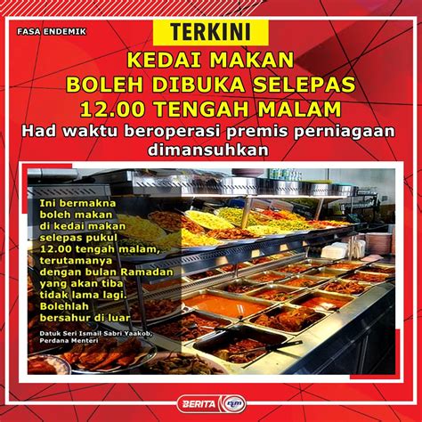 Berita Rtm On Twitter Mac Had Waktu Beroperasi Bagi Premis