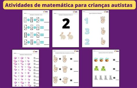 15 Atividades de Matemática para Alunos Autismo para Imprimir 2023
