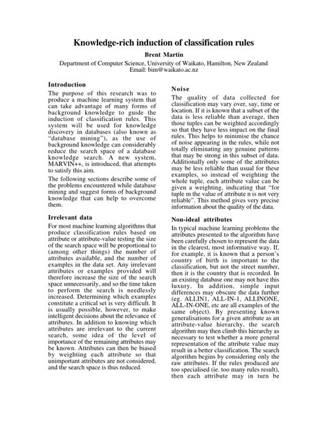 pdf knowledge rich induction of classification rules