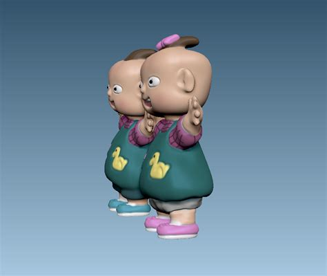 STL File Phil And Lil Deville From Rugrats 3D Printable Model To