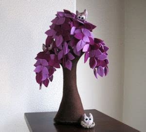 Handmade Felt Trees From Template Art Craft Ideas