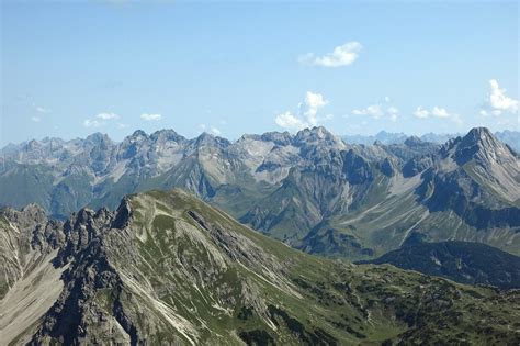 Gipfelblick vom Großen Widderstein nach Osten Fotos hikr org