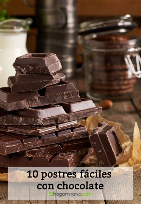 10 postres fáciles con chocolate