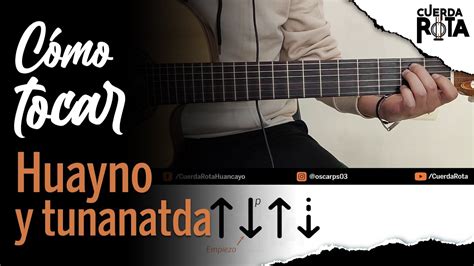 HUAYNO TUNANTADA En GUITARRA Rasgueo Flor De Retama TUTORIAL
