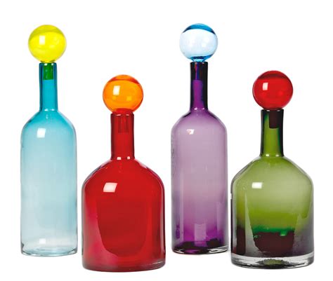 Pols Potten Bubbles Bottles Carafe Multicoulered Made In Design UK