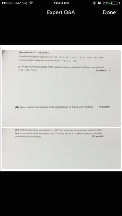 solved consider the input sequence x n {1 2 3 4 5