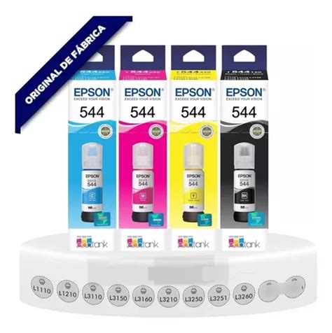 Tinta Epson L L L Kit Colores Originales Mebuscar