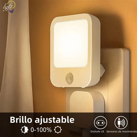 Luz nocturna con Sensor de movimiento con luz LED lámpara nocturna