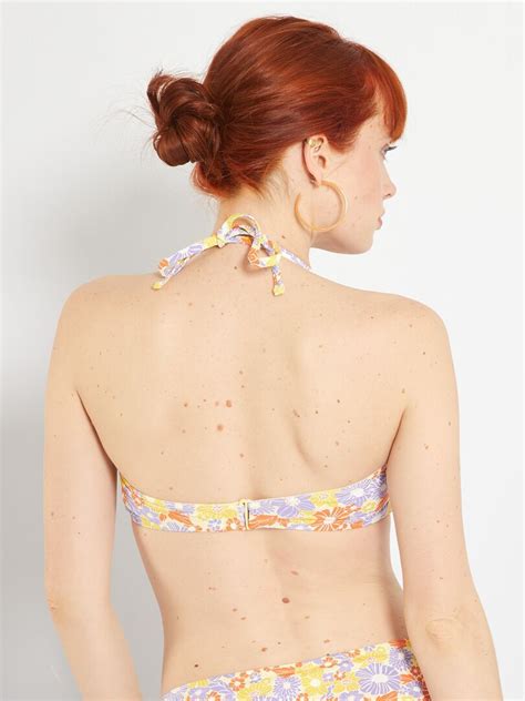 Sujetador De Bikini Tipo Bandeau Amarillo Kiabi