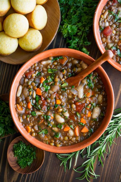 Lentil Bean Soup Recipe Madinotes