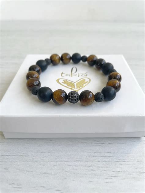 Pulsera Ojo Tigre Y Nix Tabiz