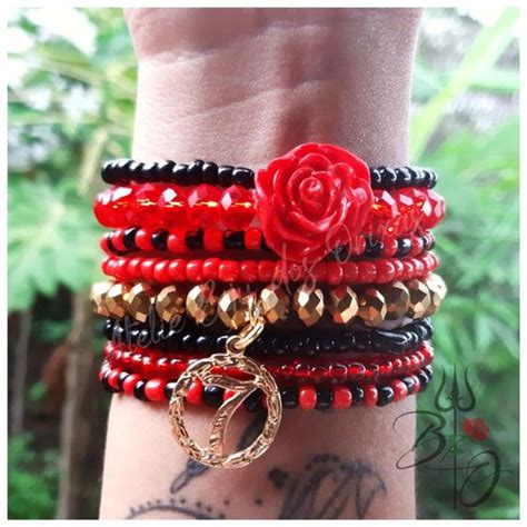 Mix de Pulseiras Pomba Gira Padilha das 7 Orixá Umbanda e Candomblé