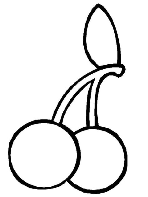 Coloriage Cerises Kawaii télécharger et imprimer gratuit sur