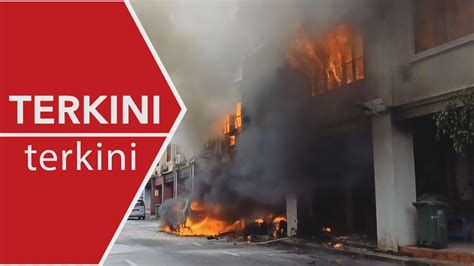 TERKINI Lima Kedai Lama Di Jalan Carpenter Kuching Musnah Dijilat