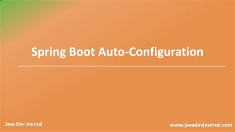 Spring Boot Auto Configuration YouTube