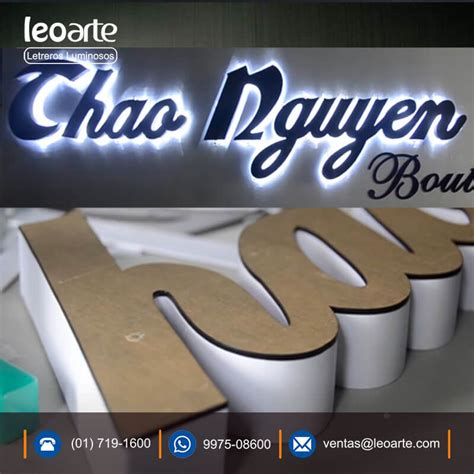 Letras Luz Lateral Letras 3d en acrílico y MDF Venta a t Perú