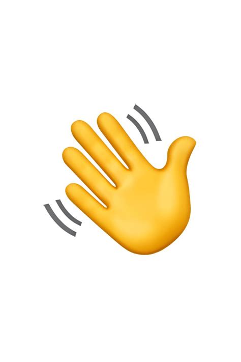 Waving Hand Emoji In Hand Emoji Emoji Hand Emoji Meanings