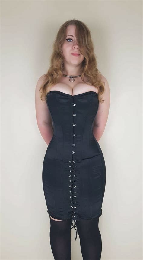 Hobble Corset Dress Tight Lacing Steel Bones Overbust Pvc Or Satin