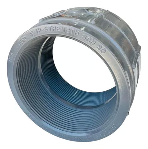 Cople Roscado 4 Pvc Cedula 80 Industrial