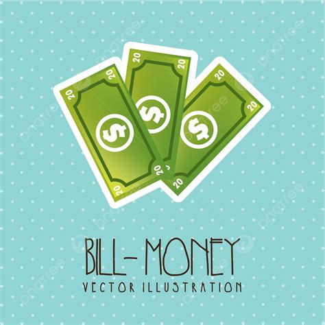 Billetes Dibujos Animados Icono Colección Dinero Vector PNG dibujos