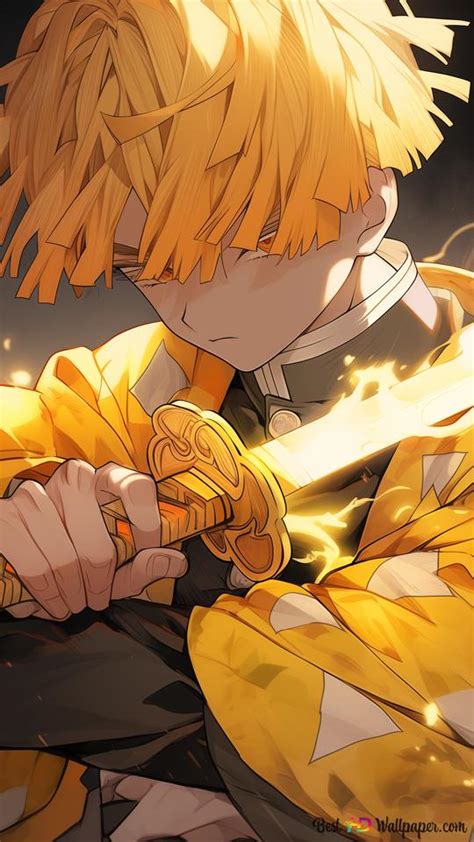 Demon Slayer S Zenitsu Agatsuma Demon Slayer Kimetsu No Yaiba 2K
