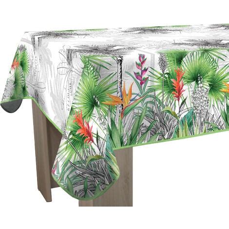 Nappe Anti taches Fleur de paradis Carrée 150 x 150 cm
