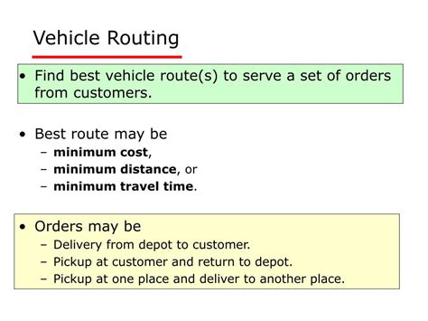 ppt vehicle routing and scheduling powerpoint presentation free download id 1155082
