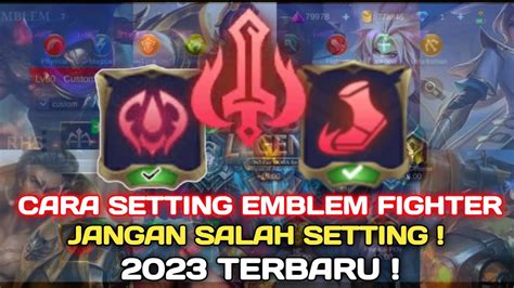 BARU CARA SETTING EMBLEM DAN BUILD FIGHTER 2023 EMBLEM FIGHTER
