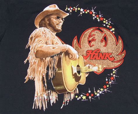 L Vtg 80s 90s Hank Williams Jr T Shirt 10 174