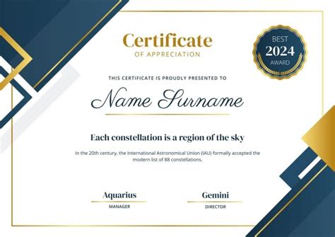 Personaliza Esta Plantilla Lista Para Usar De Certificado De